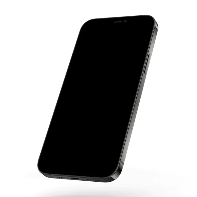 Flying iPhone 12 Pro Mockup Left View